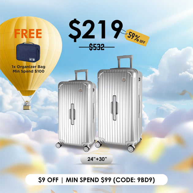 Terminal Trunk 24"+30" Bundle 360° 8-Wheel Spinner | TSA | Anti Theft ...