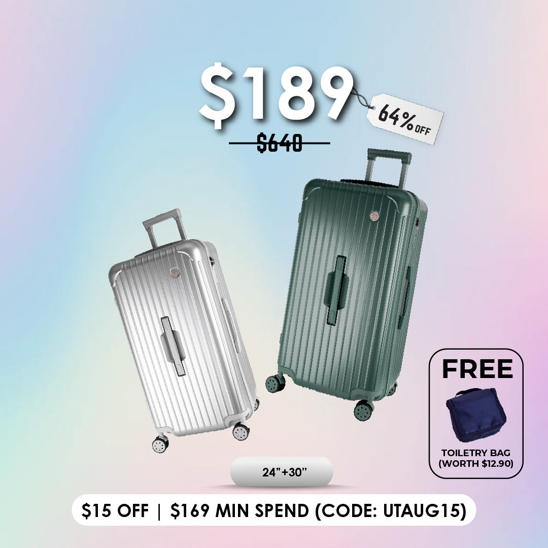 (NEW LAUNCH) Terminal Trunk 24"+30" Bundle 360° 8-Wheel Spinner | TSA ...