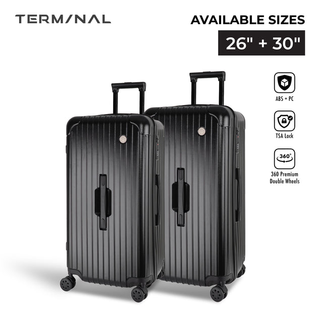 Terminal Trunk 26"+30" Bundle 360° 8-Wheel Spinner | TSA | Anti Theft ...